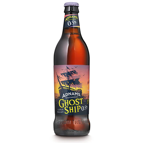 Adnams Ghost Ship 0.5% – Alcohol Free Beer | 500ml Bottles