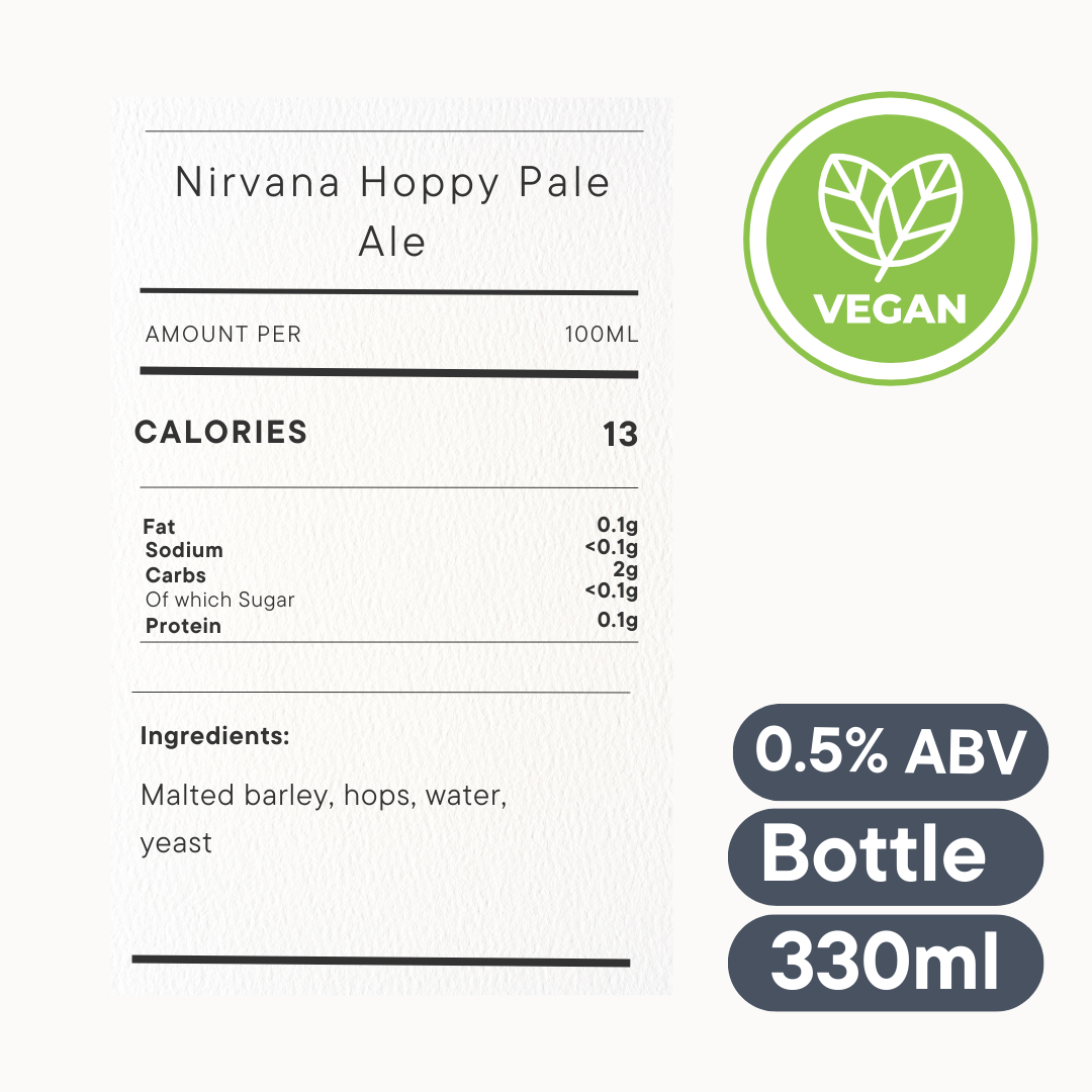 NIRVANA – HOPPY PALE ALE 330ml - Wholesale Alcohol Free Co